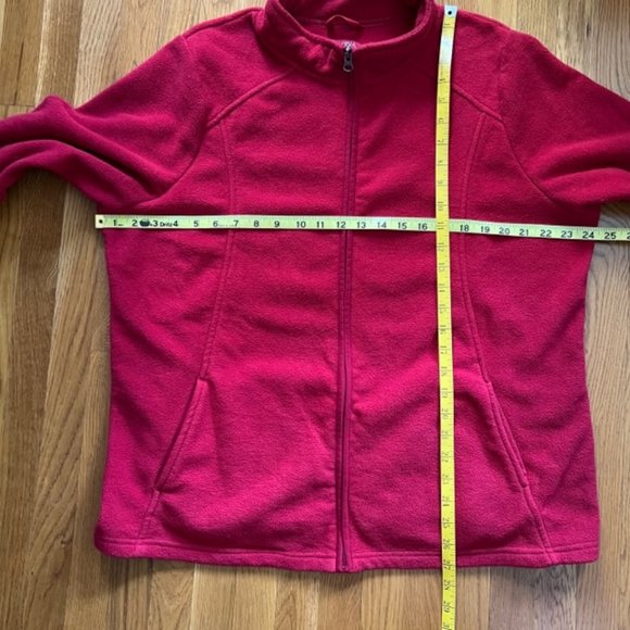 Merona | Jackets & Coats | Merona Red Fleece Jacketsize X | Poshmark